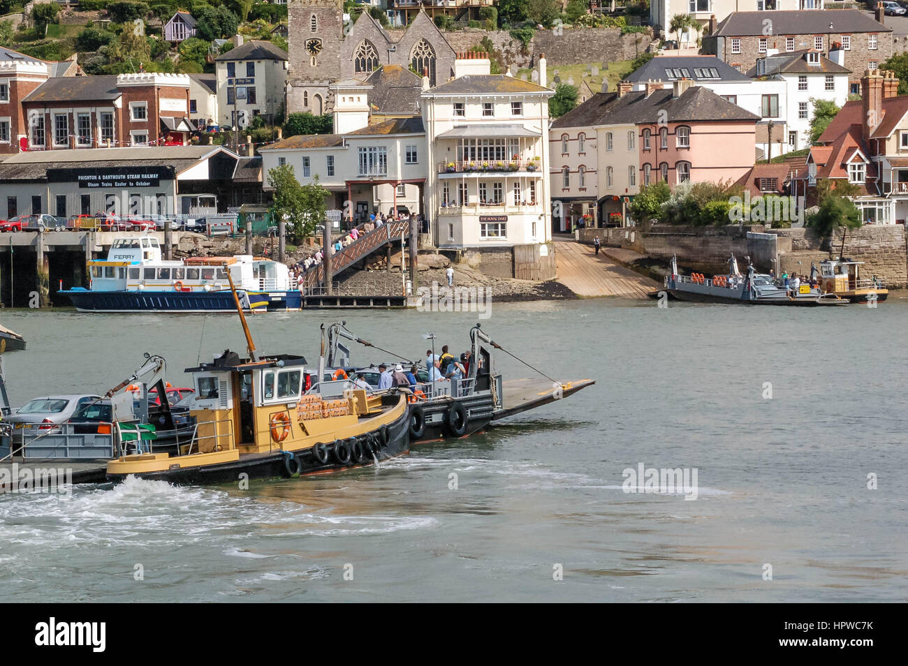 Car ferry crossing river dart hi-res stock photography and images - Alamy