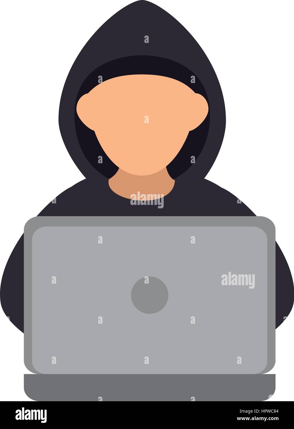 Faceless computer hacker Stock Vector Images - Alamy