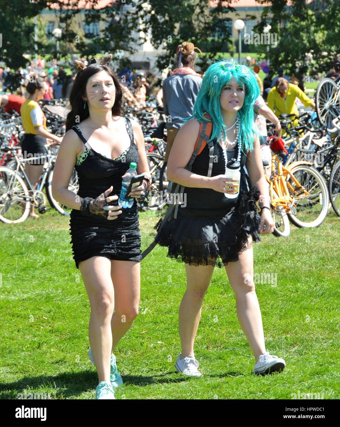 Denver Tour De Fat Bicycle Celebration Stock Photo - Alamy