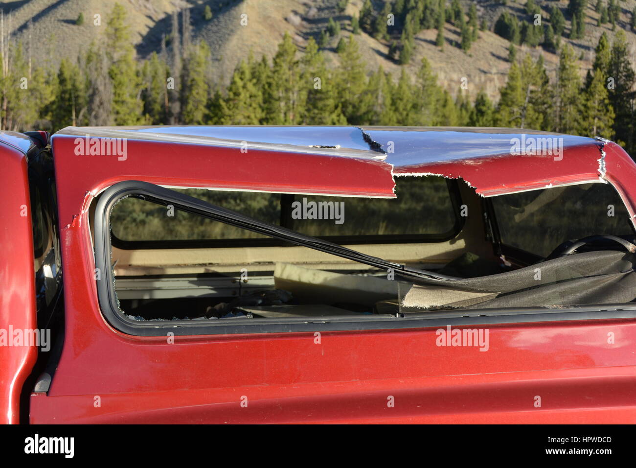 Wrecked pickup truck hi-res stock photography and images - Alamy