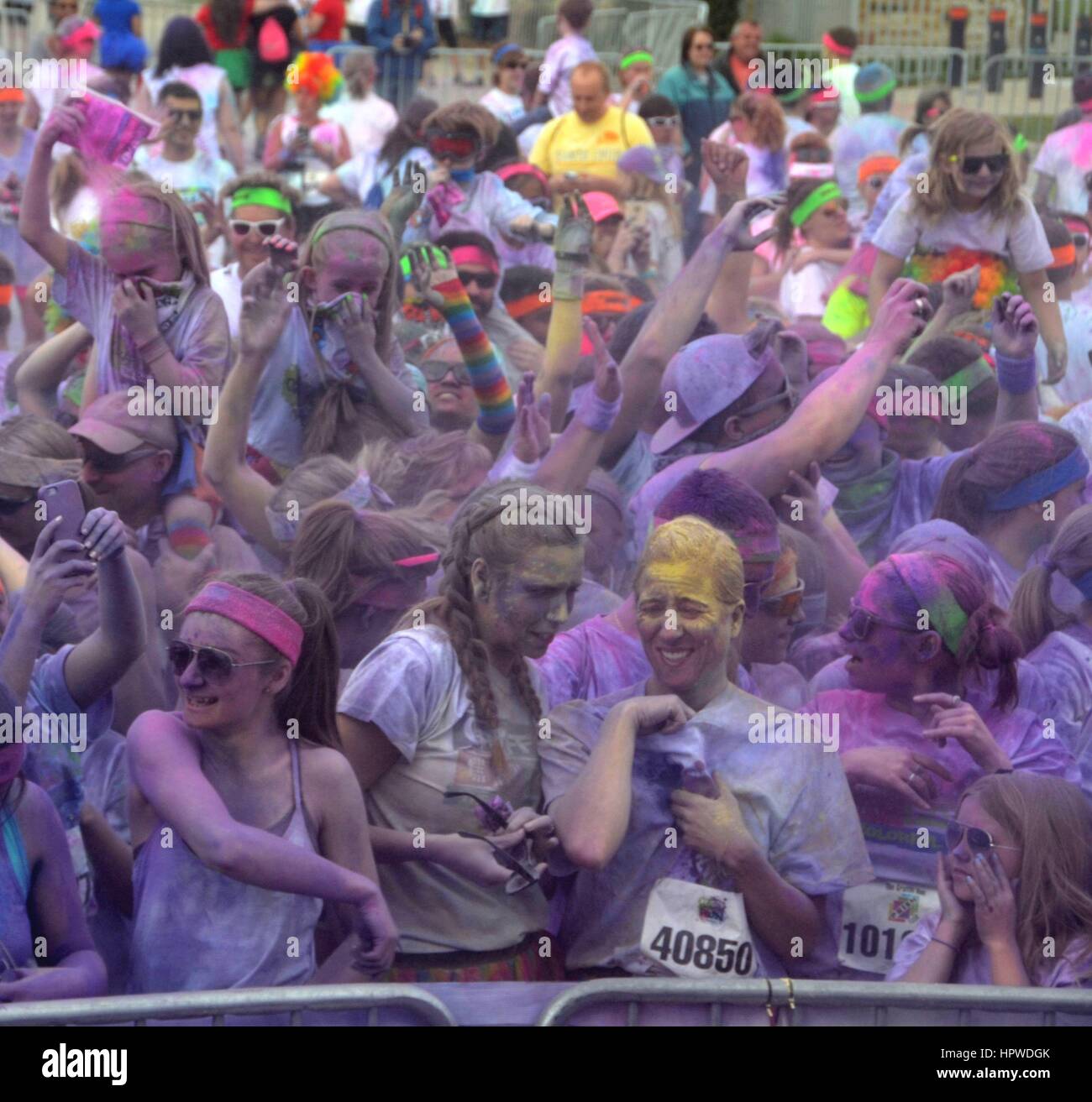 Graffiti Run in Denver Stock Photo - Alamy