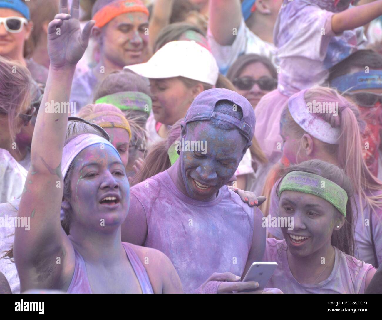 Graffiti Run in Denver Stock Photo - Alamy