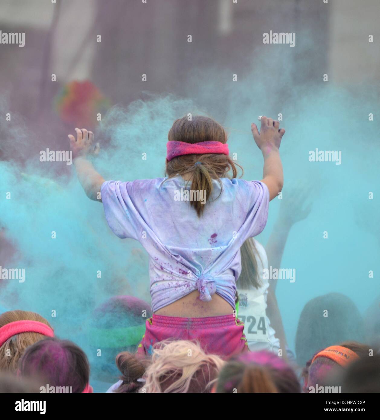 Graffiti Run in Denver Stock Photo - Alamy