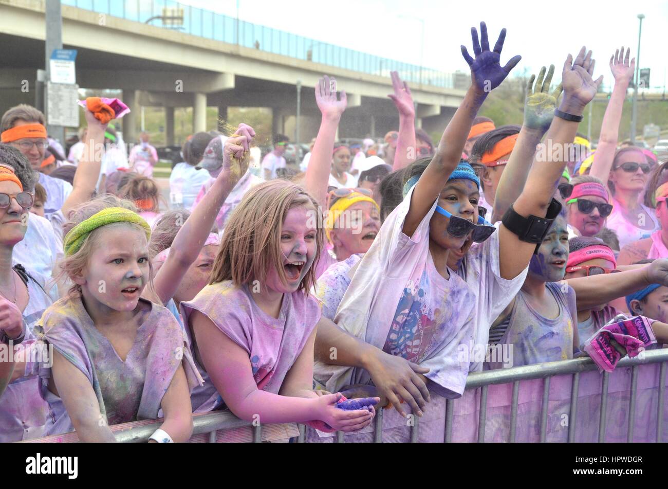 Graffiti Run in Denver Stock Photo - Alamy