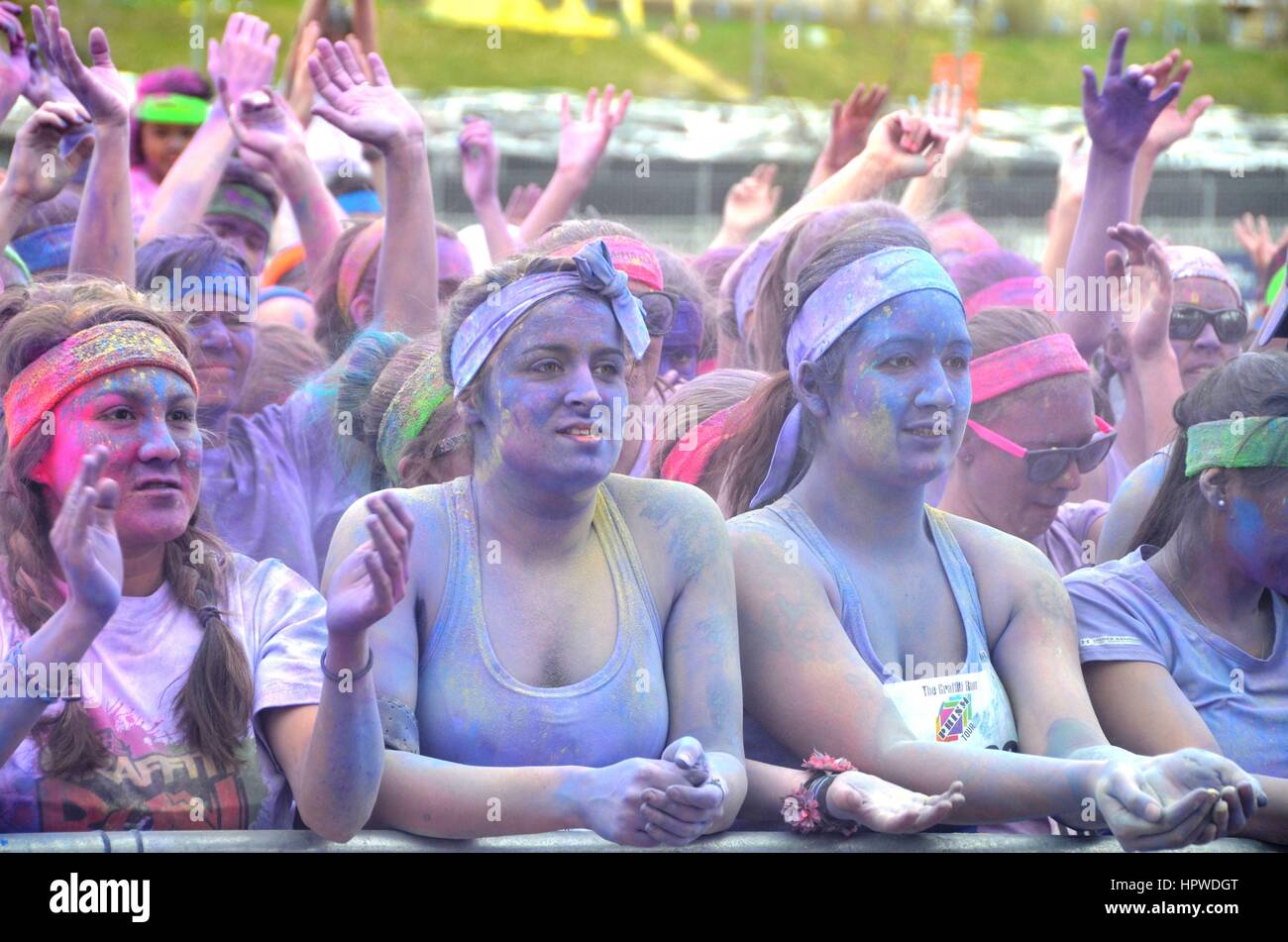 Graffiti Run in Denver Stock Photo - Alamy