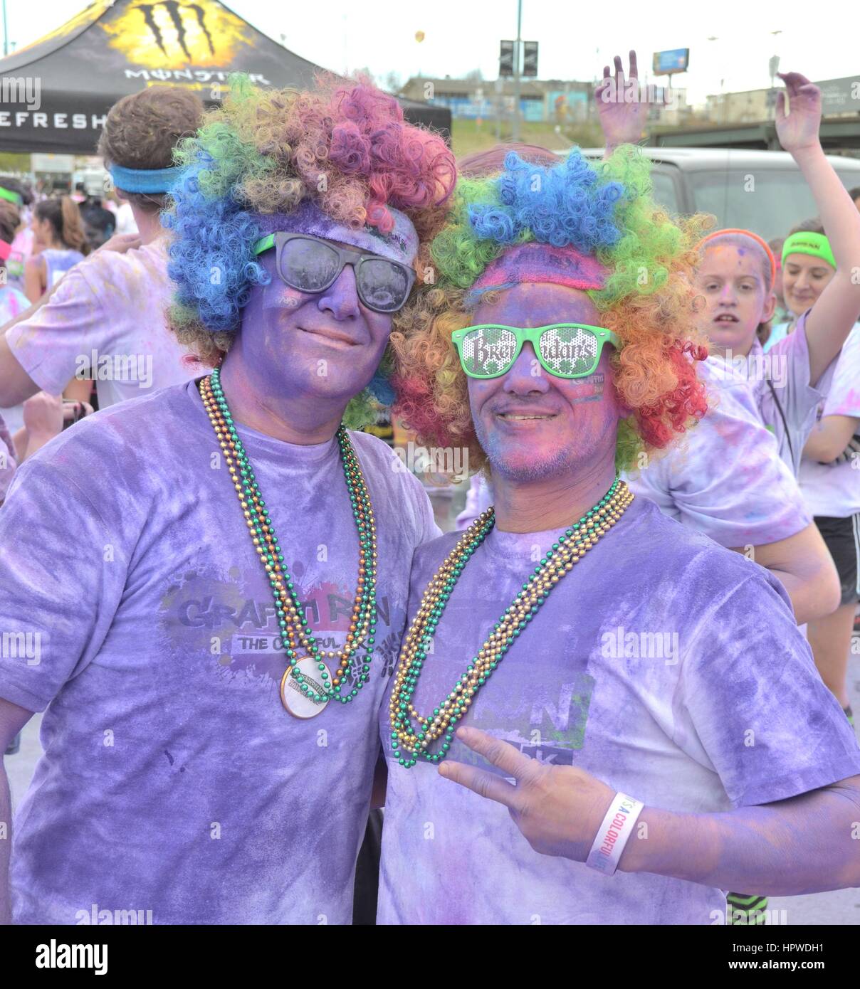 Graffiti Run in Denver Stock Photo - Alamy