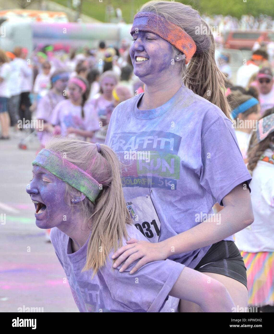Graffiti Run in Denver Stock Photo - Alamy