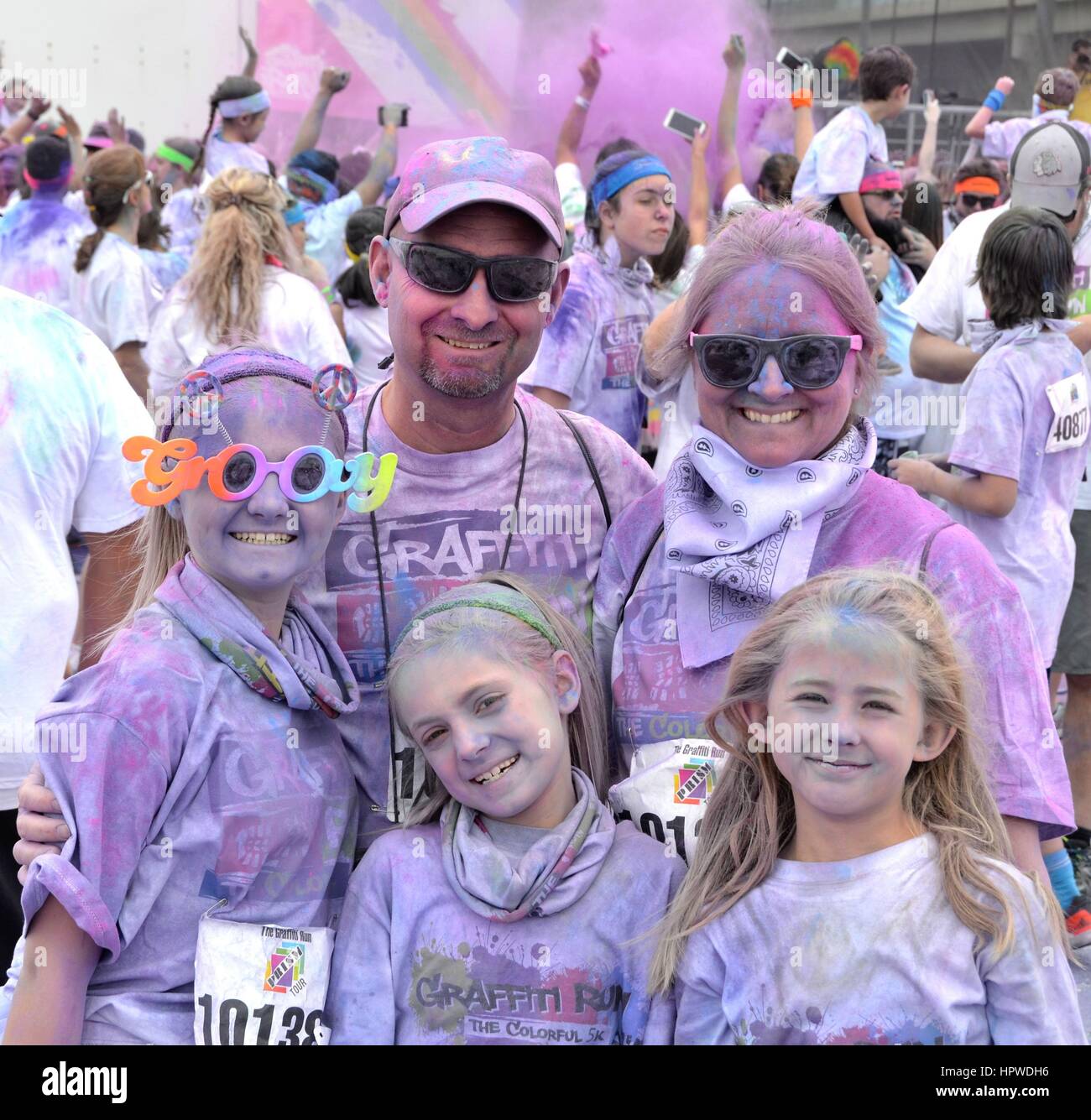 Graffiti Run in Denver Stock Photo - Alamy