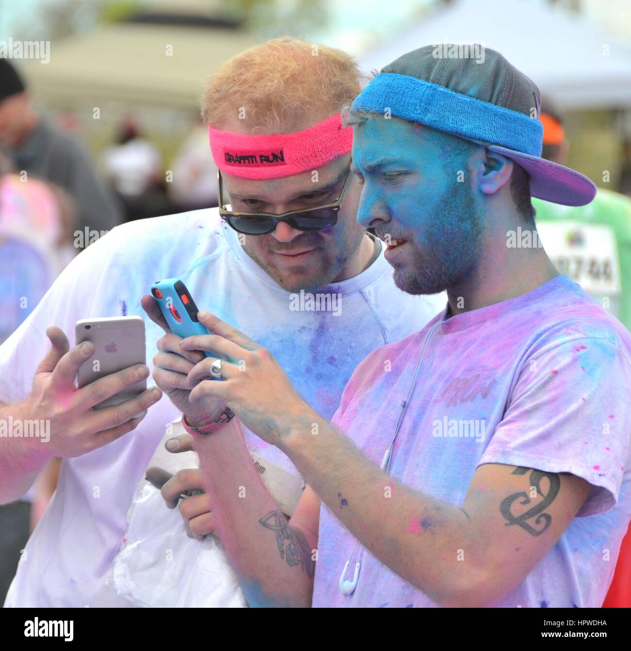 Graffiti Run in Denver Stock Photo - Alamy