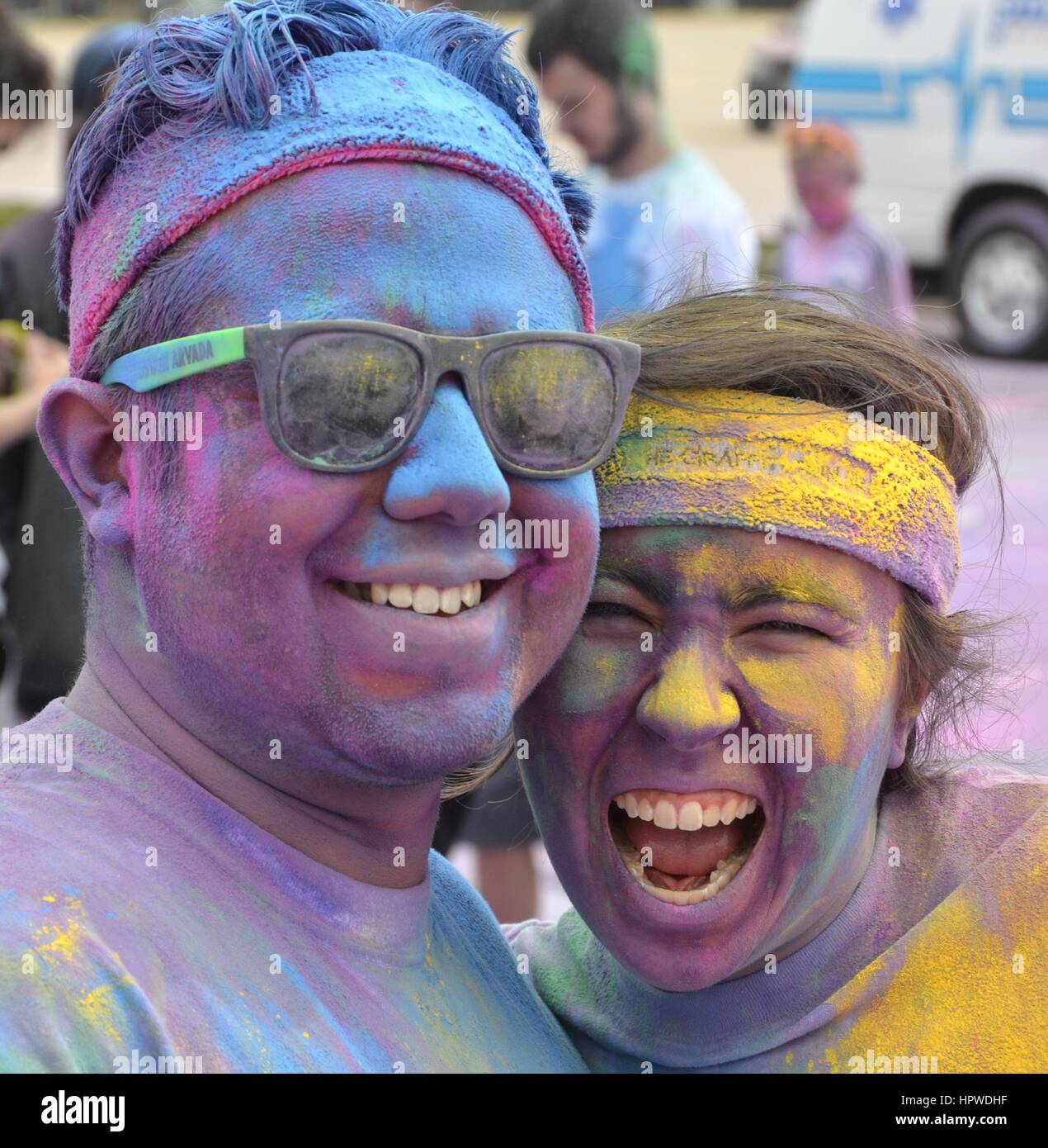 Graffiti Run in Denver Stock Photo - Alamy