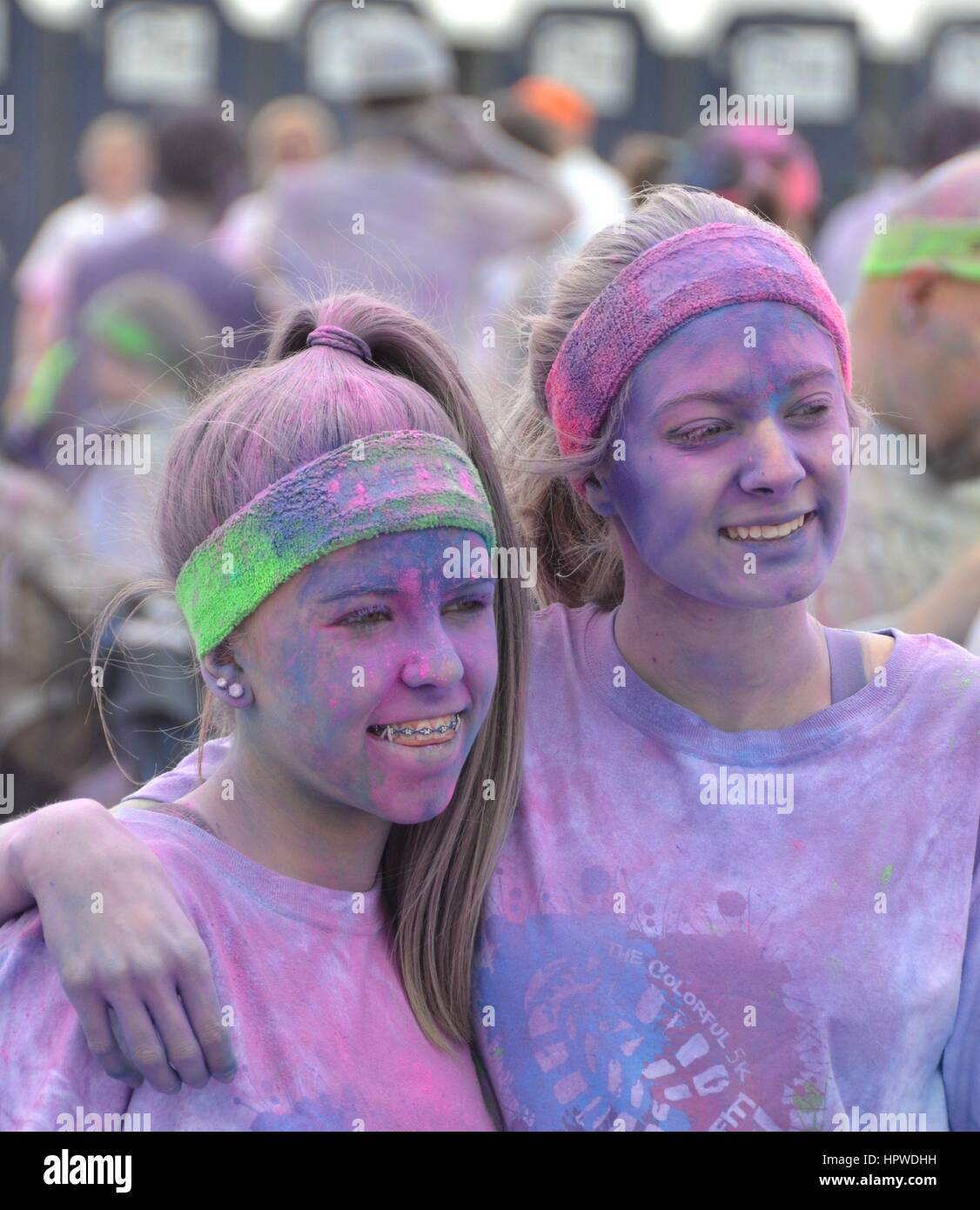 Graffiti Run in Denver Stock Photo - Alamy