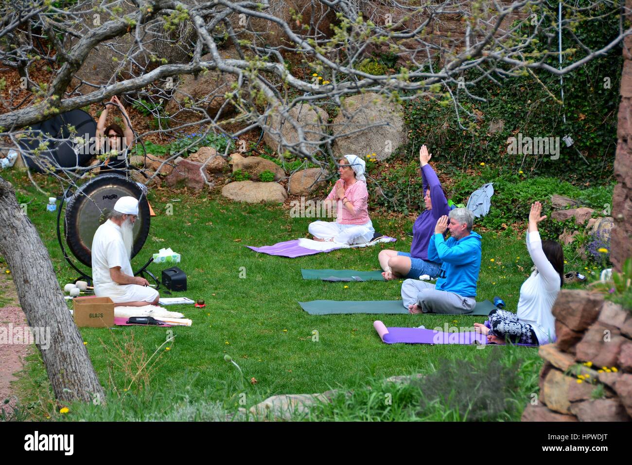 Meditation class hi-res stock photography and images - Alamy