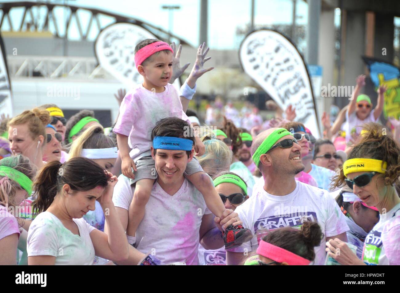 Graffiti Run in Denver Stock Photo - Alamy