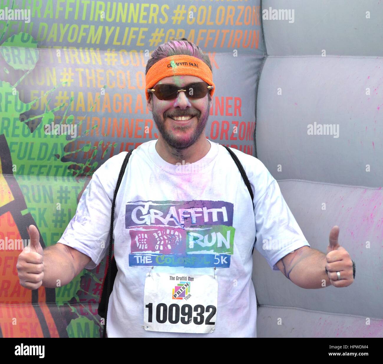 Graffiti Run in Denver Stock Photo - Alamy