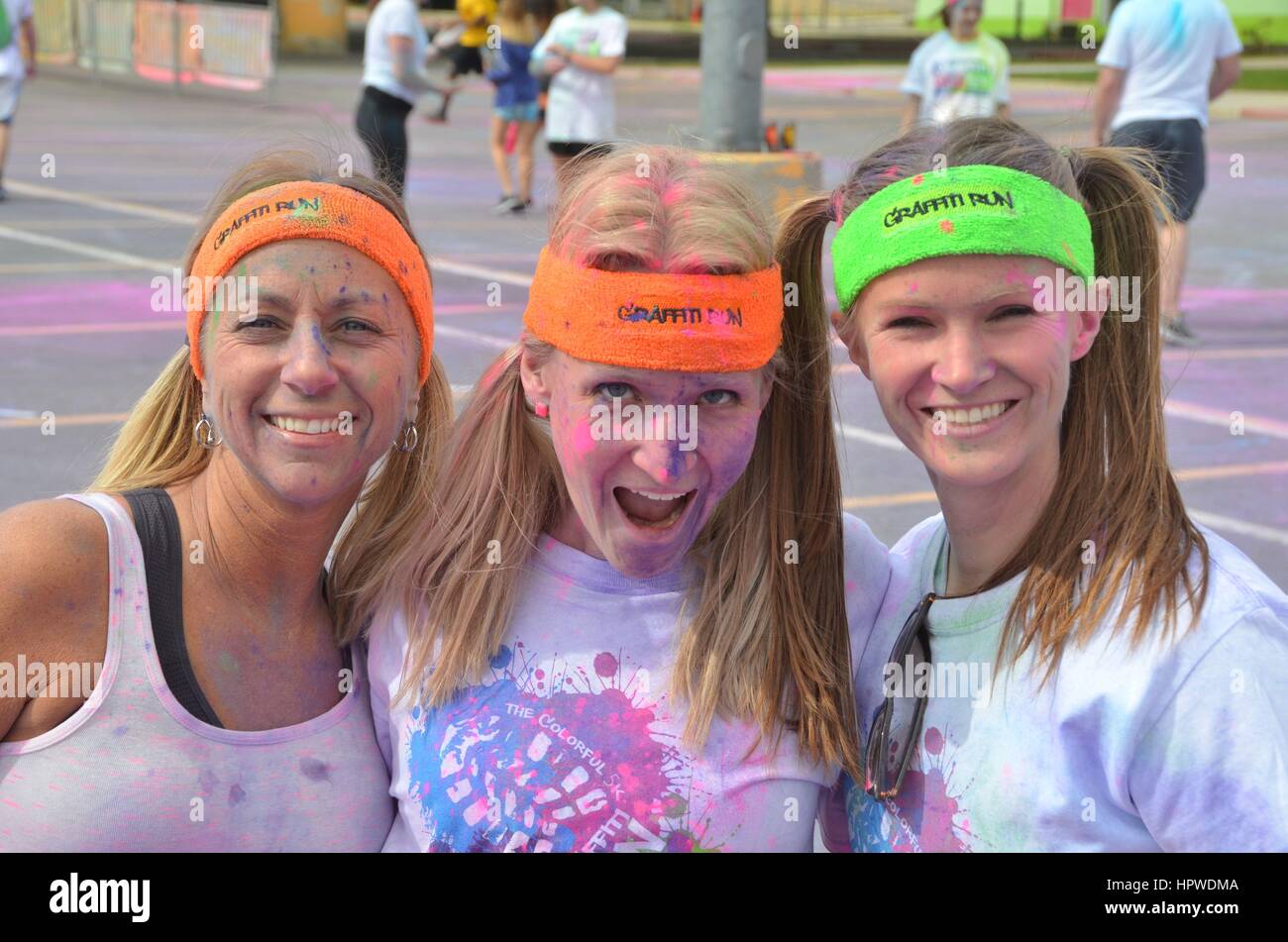 Graffiti Run in Denver Stock Photo - Alamy