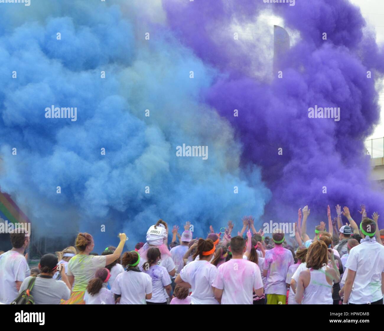 Graffiti Run in Denver Stock Photo - Alamy
