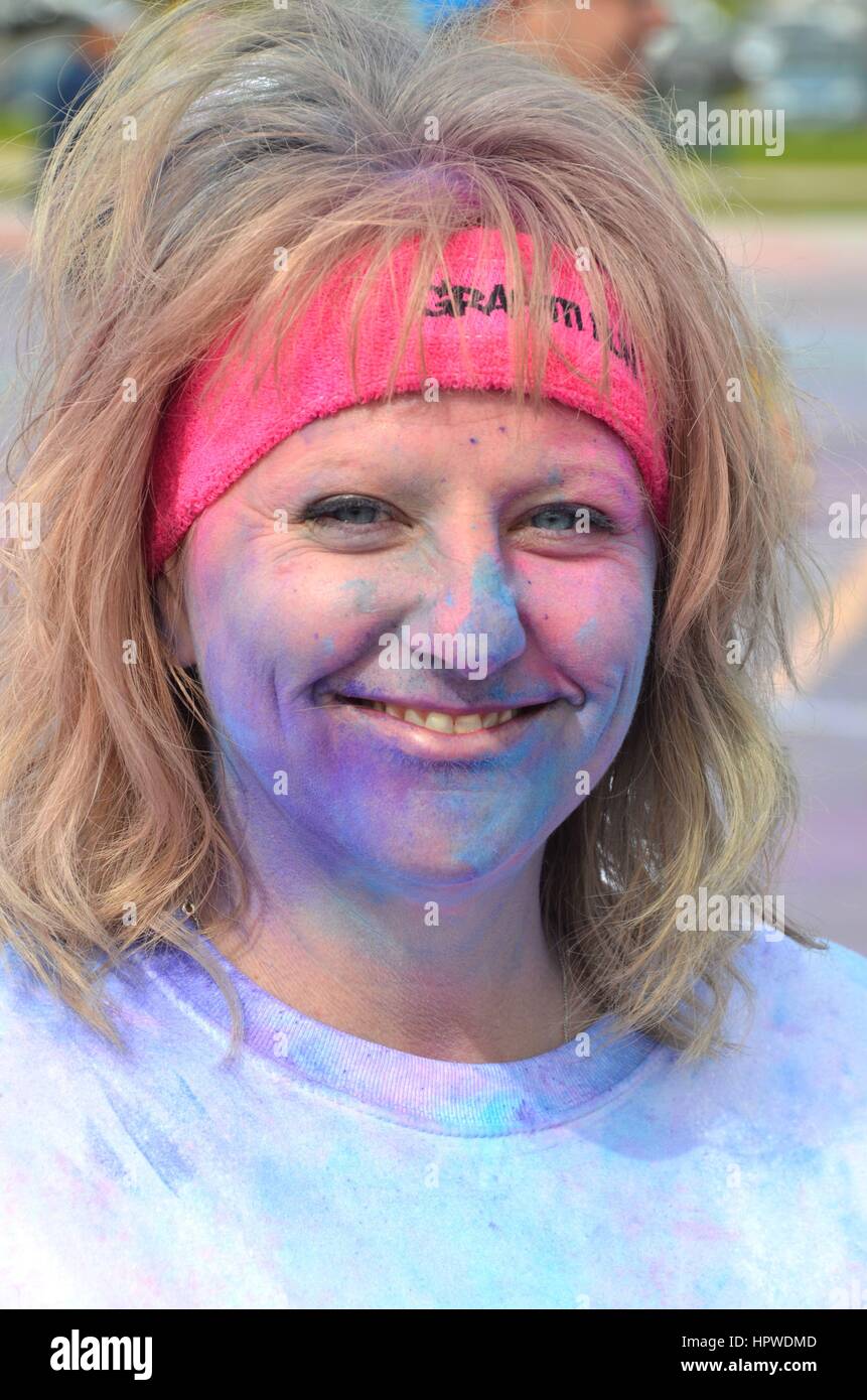 Graffiti Run in Denver Stock Photo - Alamy