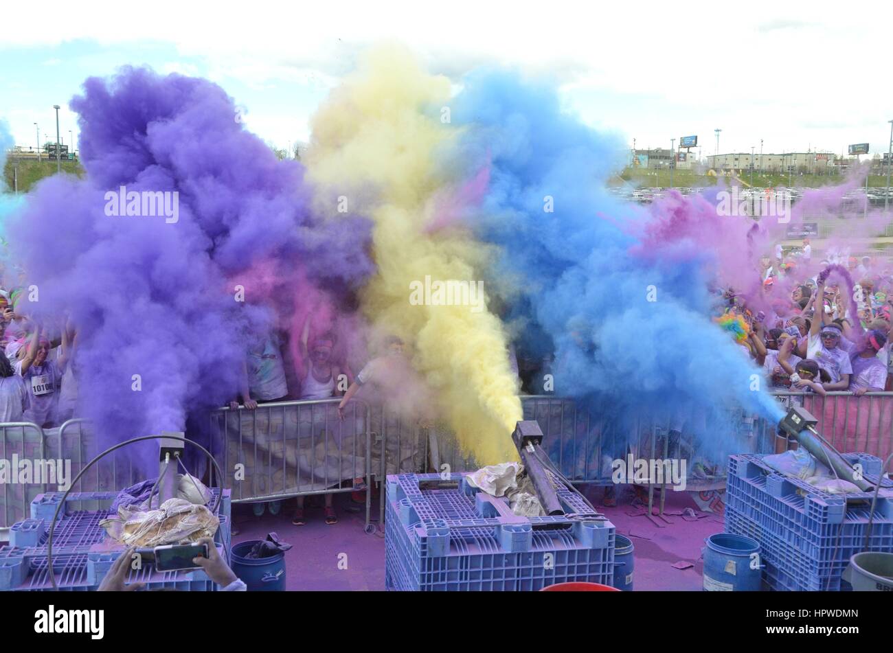 Graffiti Run in Denver Stock Photo - Alamy