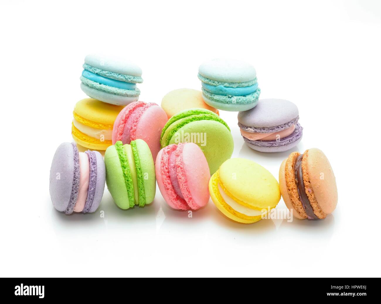 Sweet and colourful french macaroons Stock Photo - Alamy
