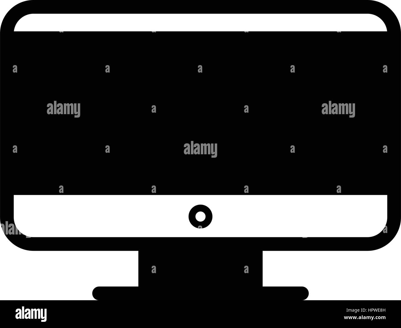 Computer Icon Black and White Stock Photos & Images - Alamy