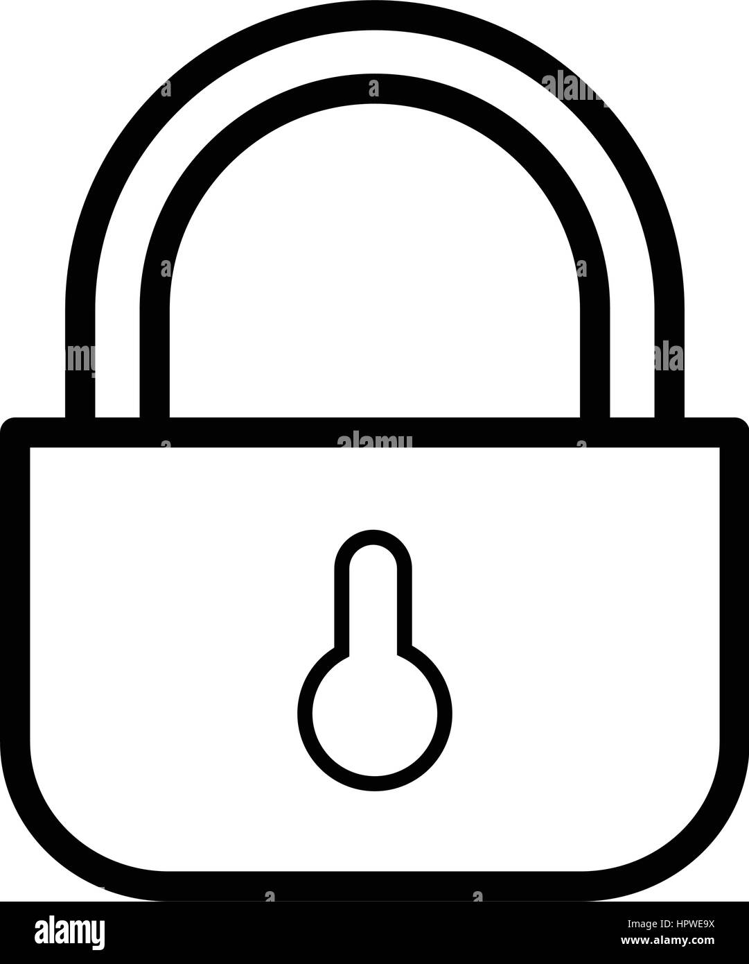 Security padlock icon binary Stock Vector Images - Alamy