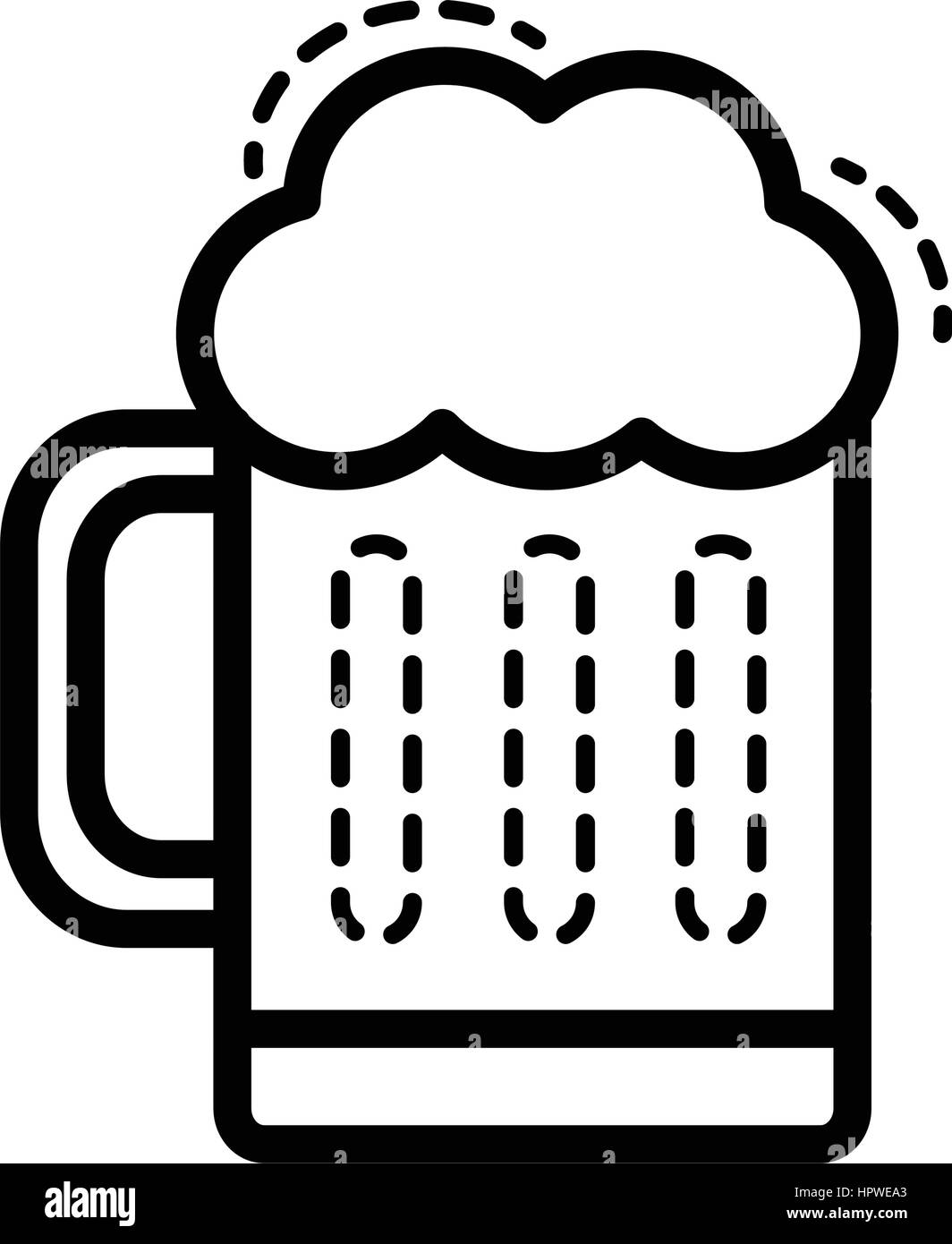 Beer vector icon line Stock Vector Image & Art - Alamy