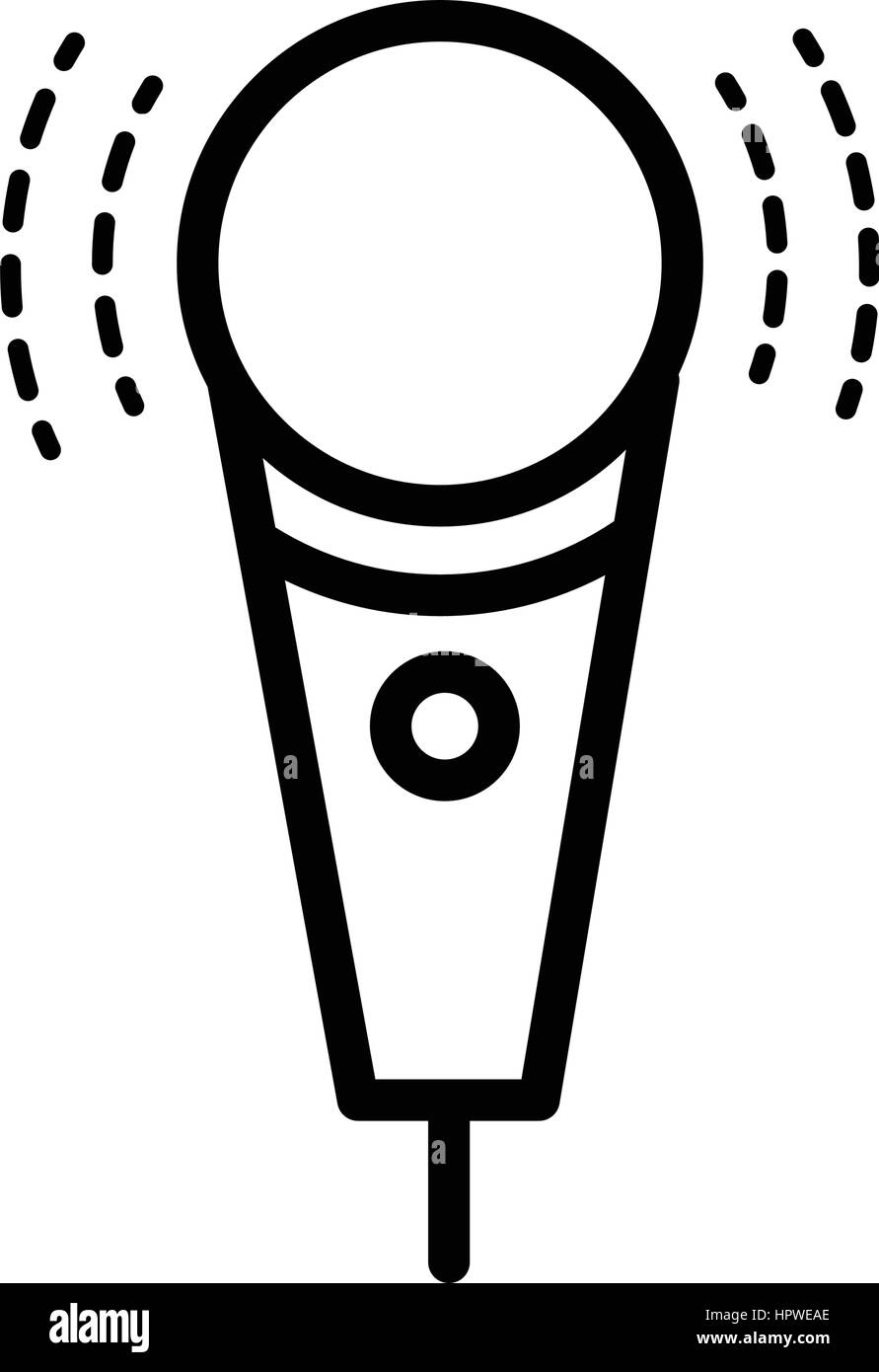Microphone Icon line style Stock Vector Image & Art - Alamy