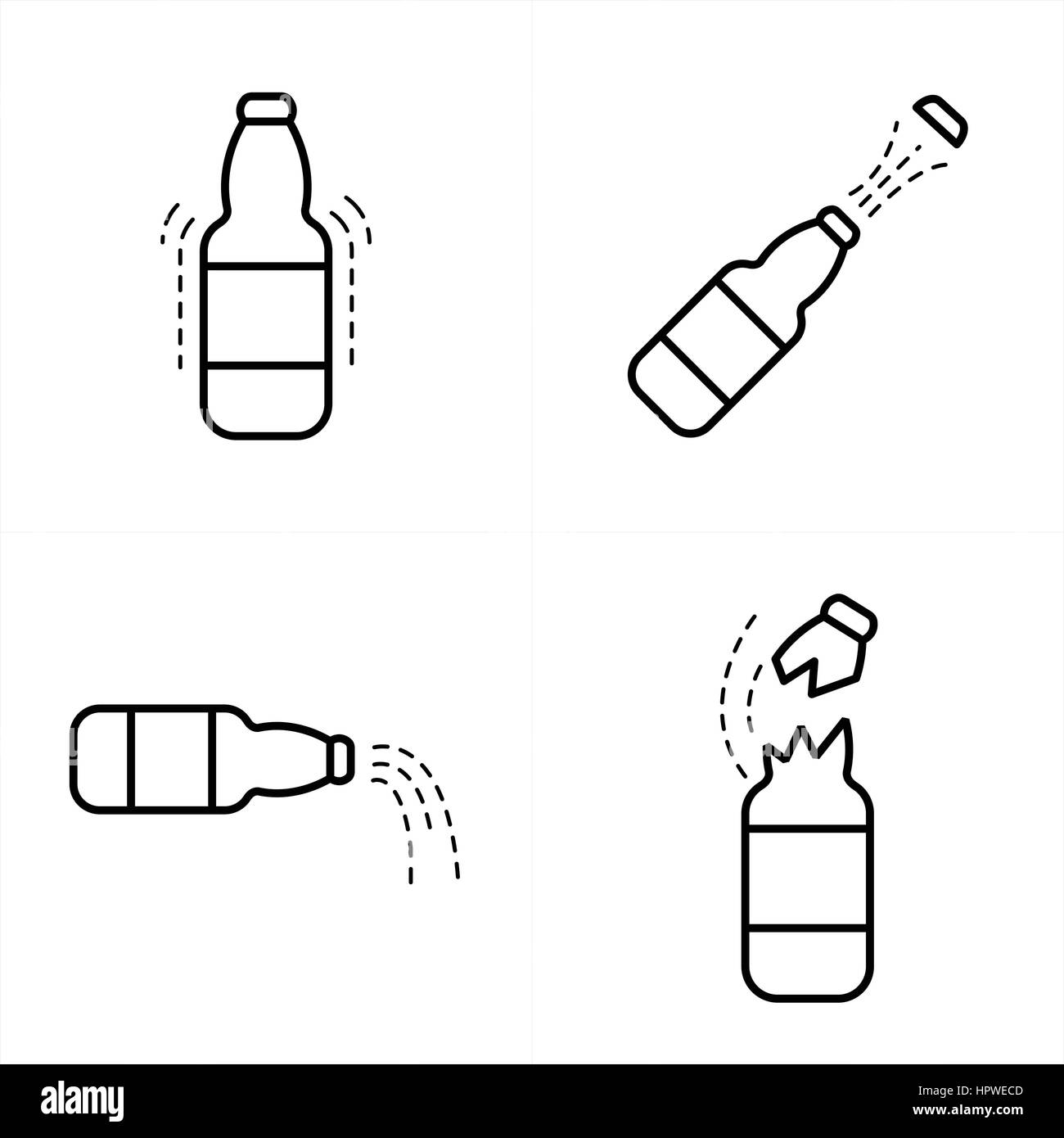 Cola soft drink bottle Stock Vector Images - Alamy