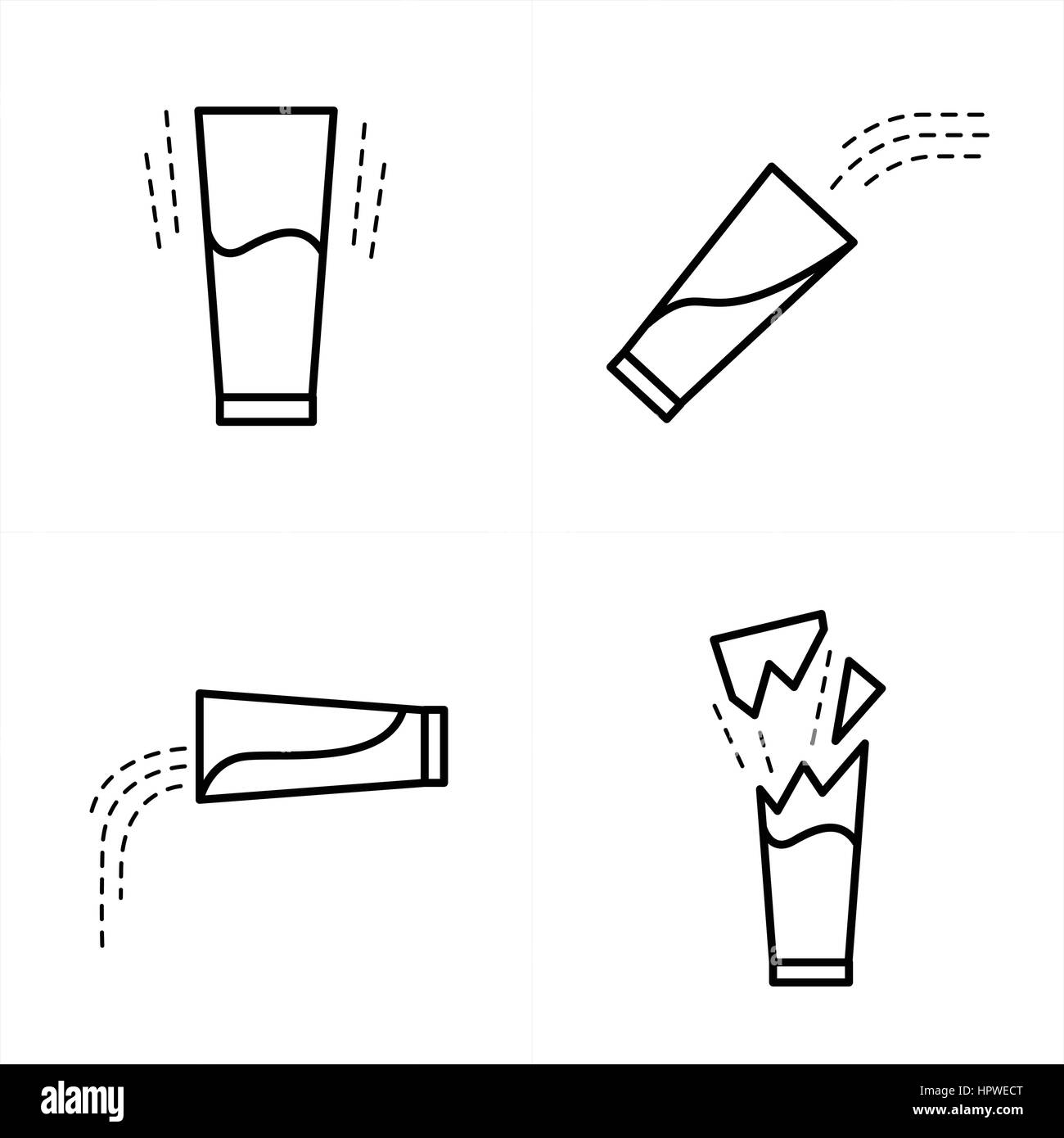 Cup goblet line icon Cut Out Stock Images & Pictures - Alamy