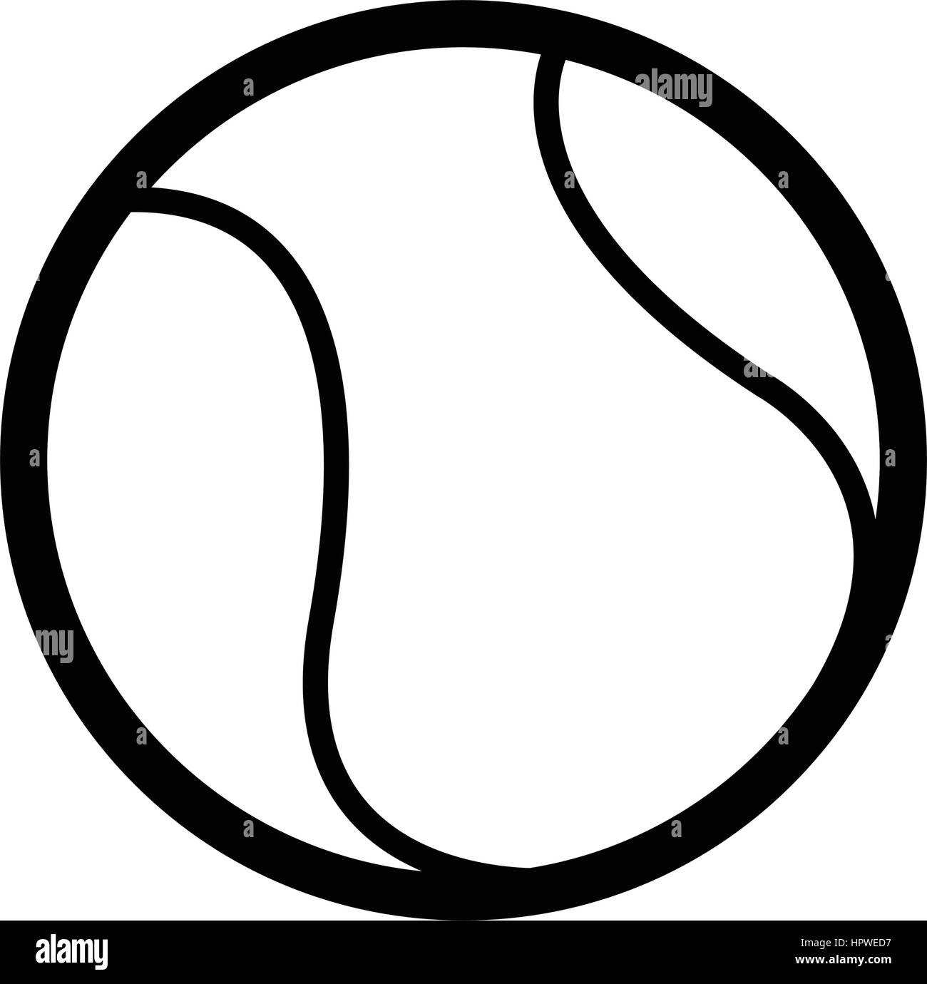 Tennis Ball Isolated On White Stock Vector Image And Art Alamy