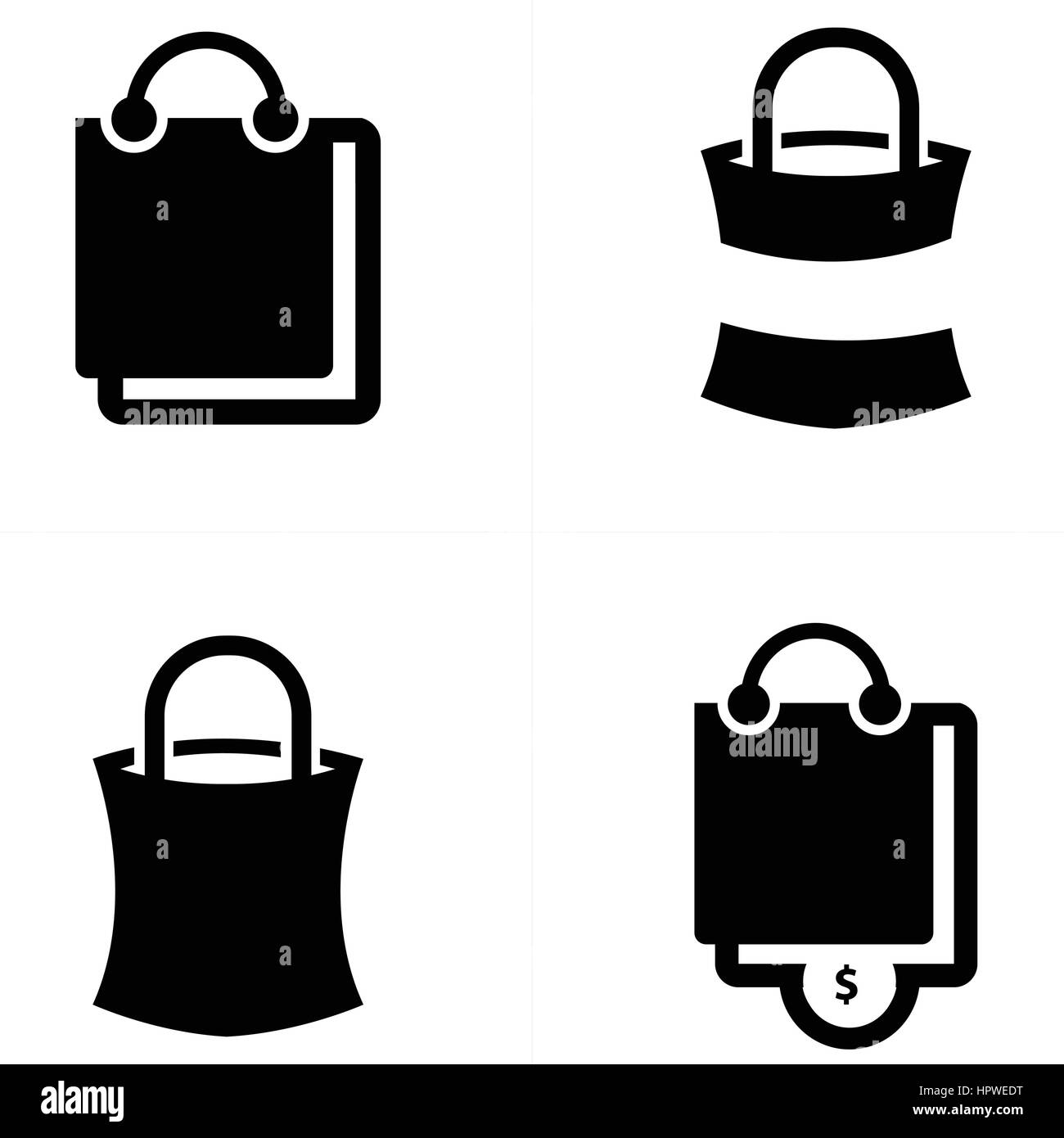 Shopping Bags collection Stock Vector Image & Art - Alamy