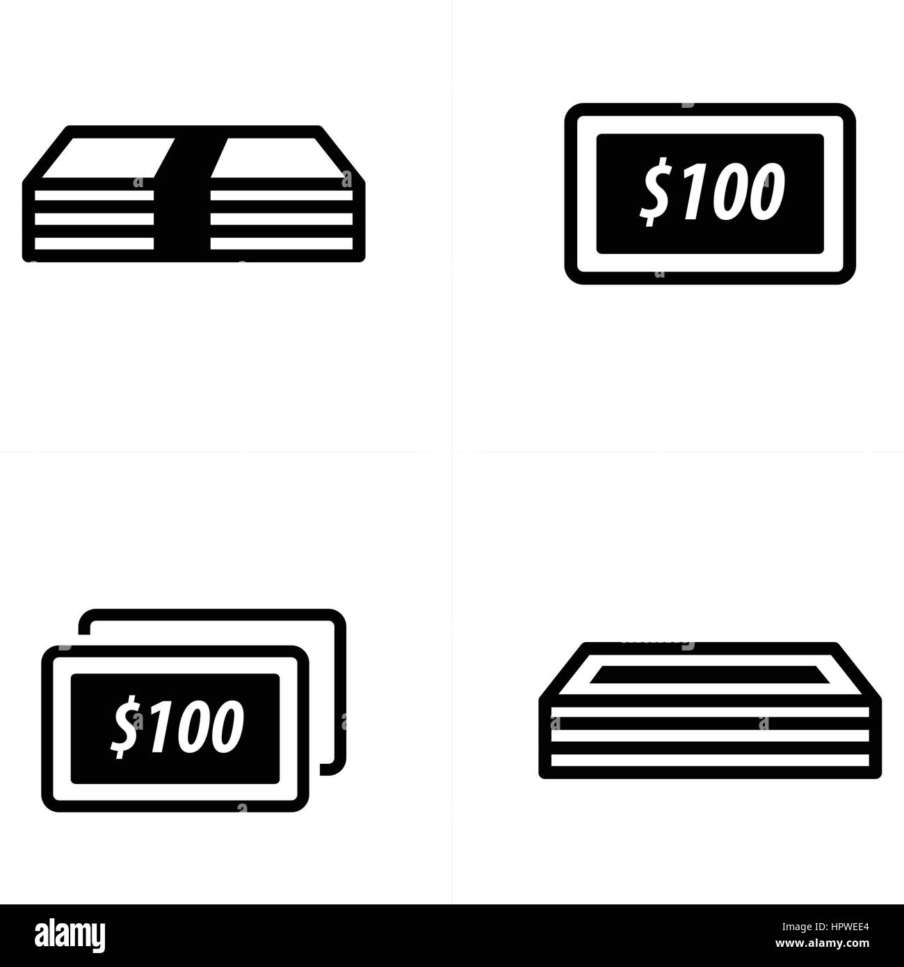 Money icons set Stock Vector Image & Art - Alamy