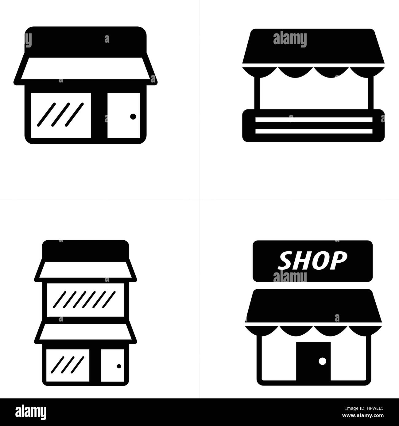 Store icons set Stock Vector Image & Art - Alamy
