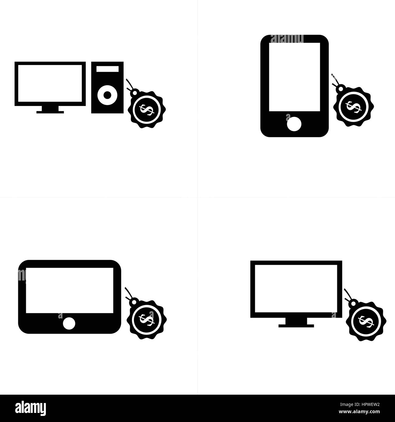 Devices icon Stock Vector Images - Alamy