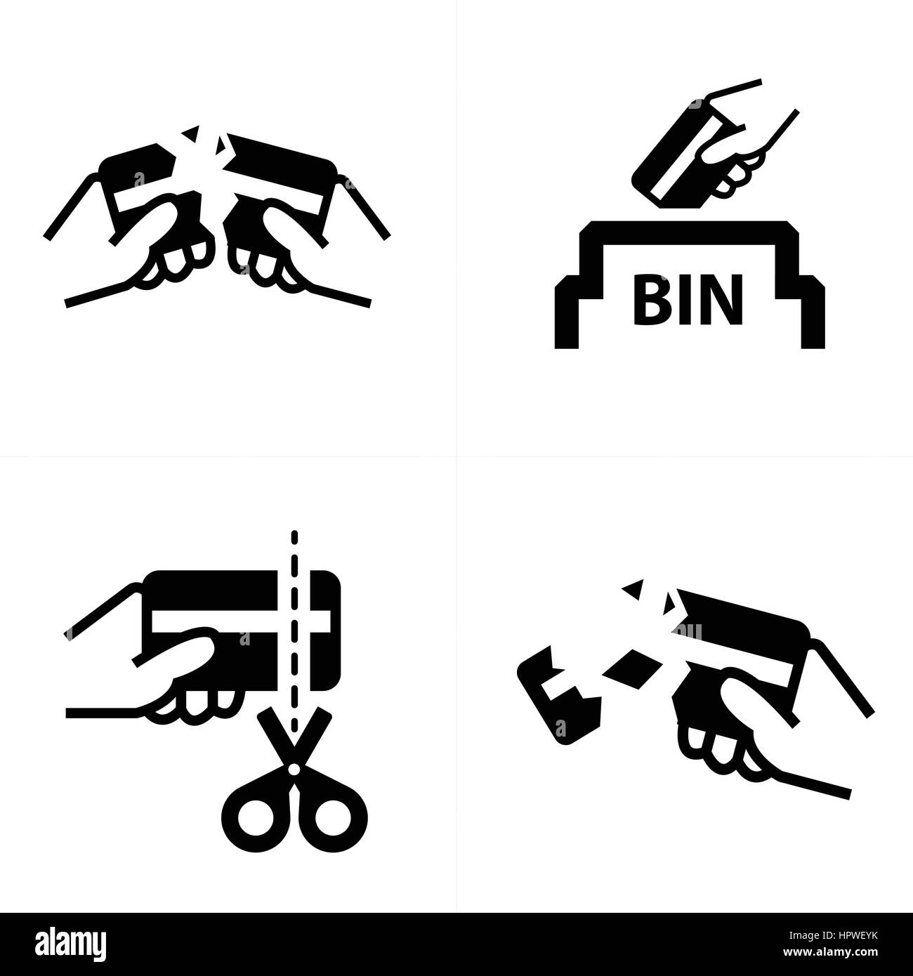 Cutting debt problems scissors Stock Vector Images - Alamy