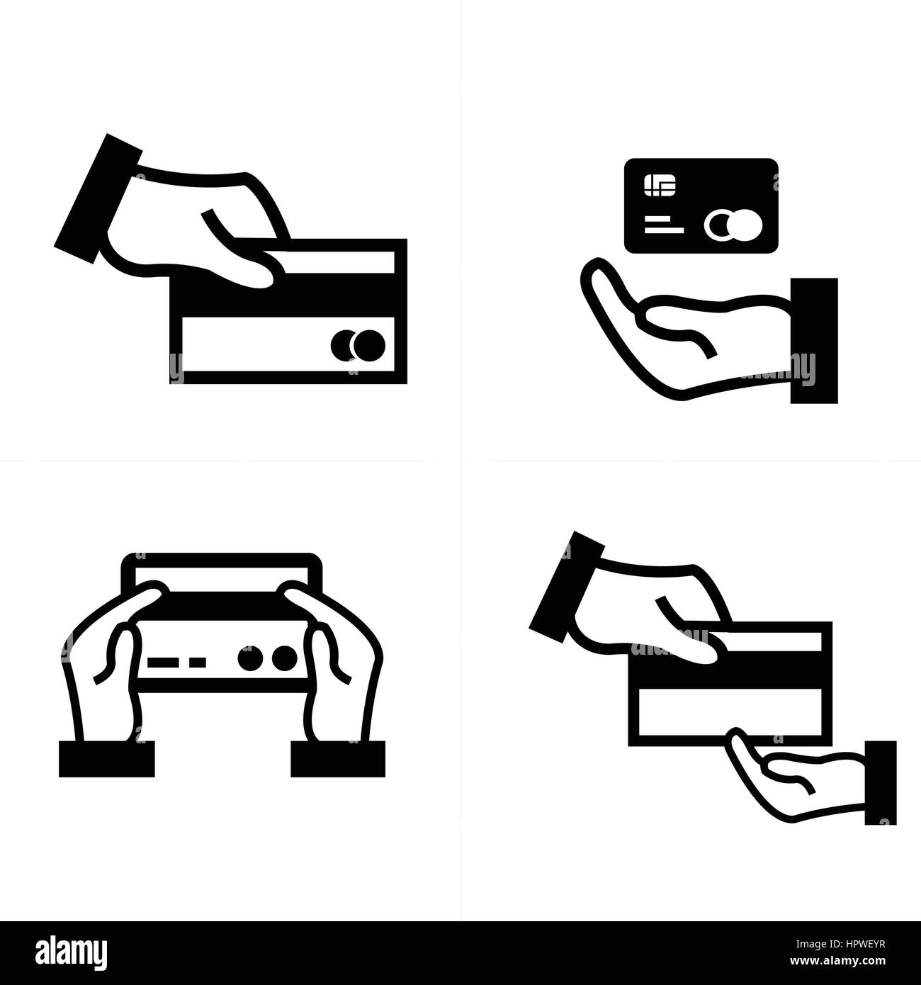 Atm card hand Black and White Stock Photos & Images - Alamy