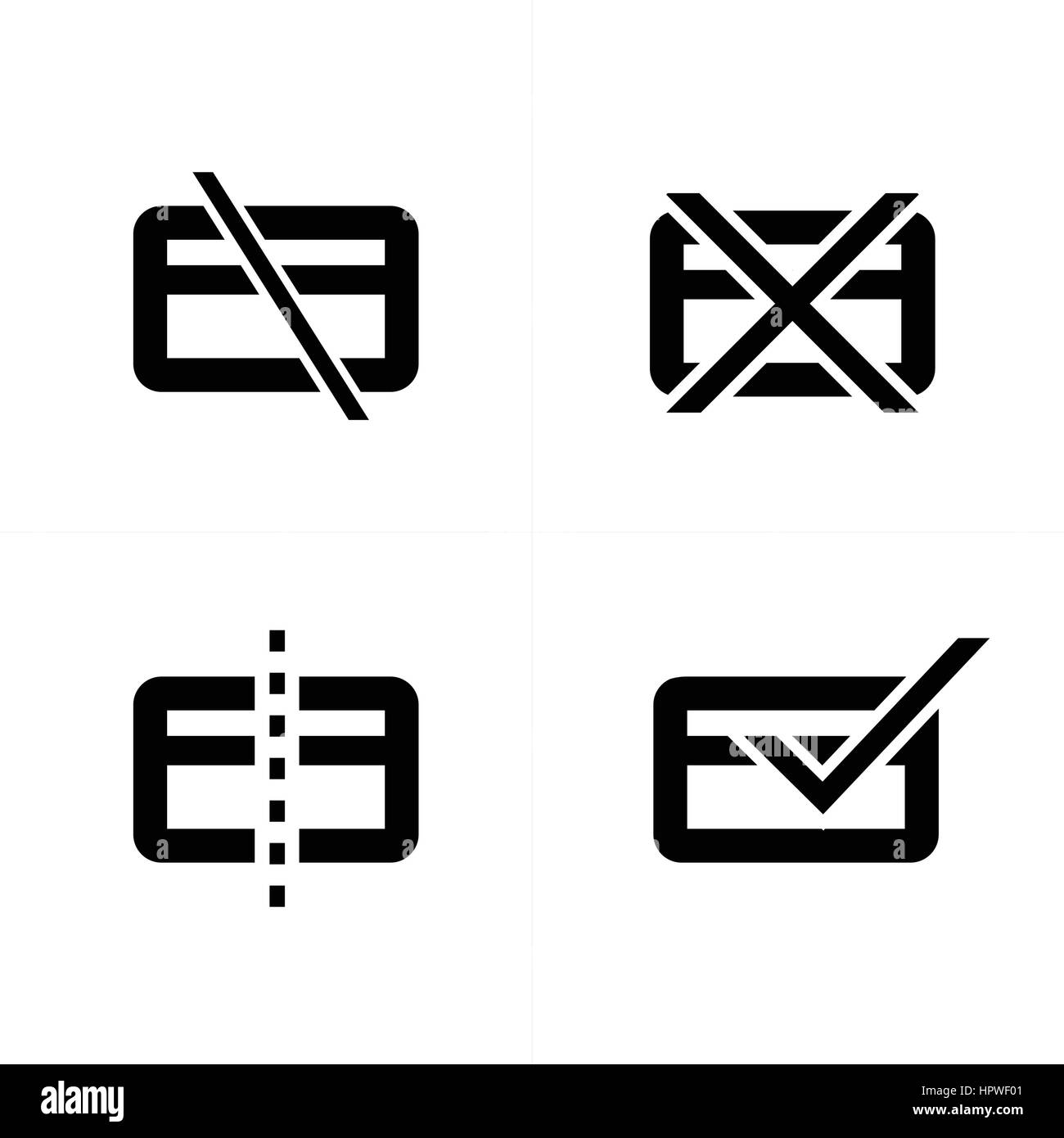 Credit card with symbol Stock Vector Image & Art - Alamy