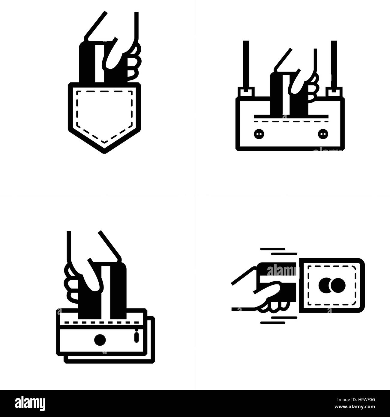 Business cards case Stock Vector Images - Alamy