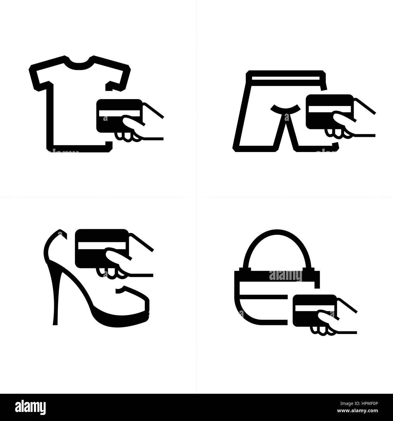 Card purchase Stock Vector Images - Alamy