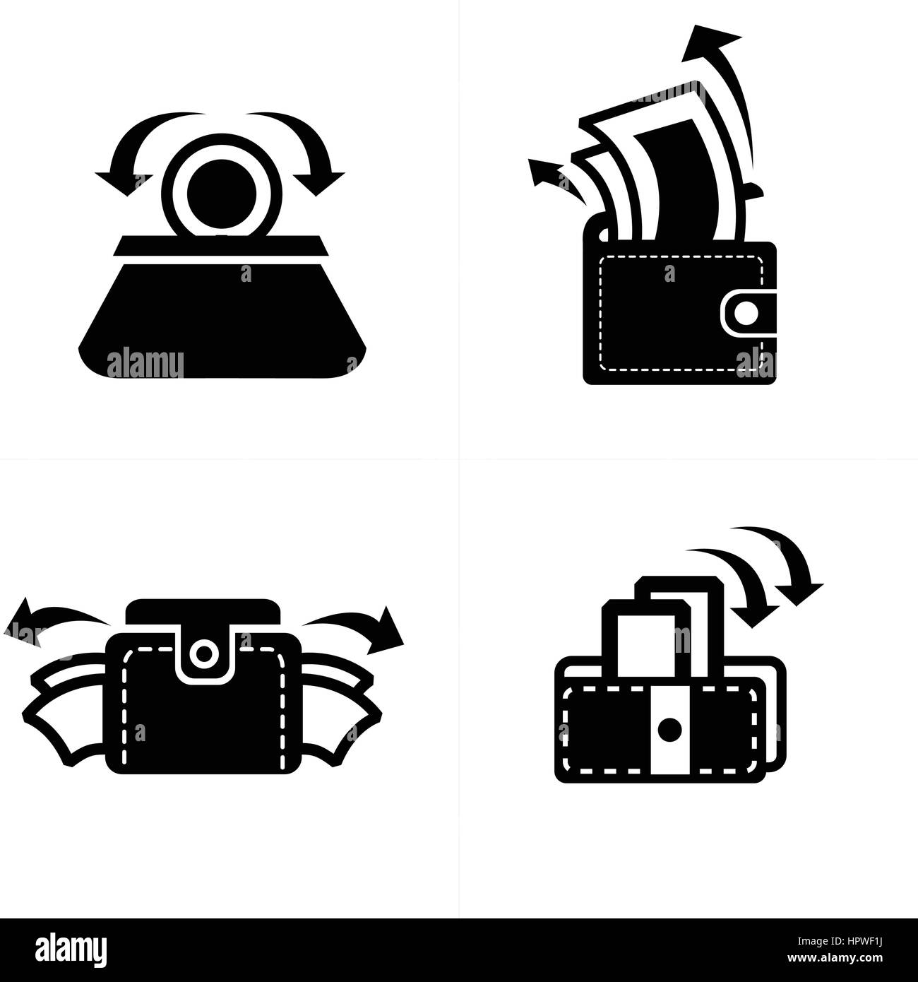 Saving money put in Cut Out Stock Images & Pictures - Alamy