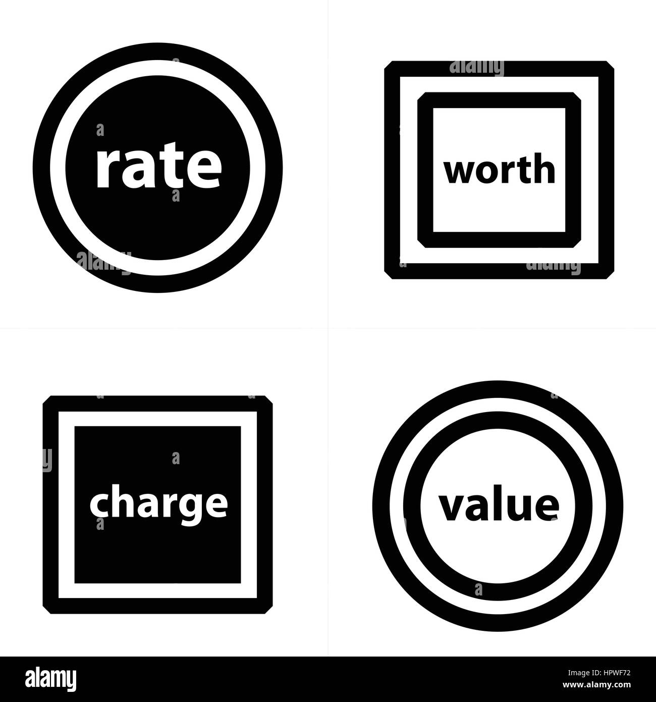 Price tags, label set Circles and Squares Stock Vector Image & Art - Alamy