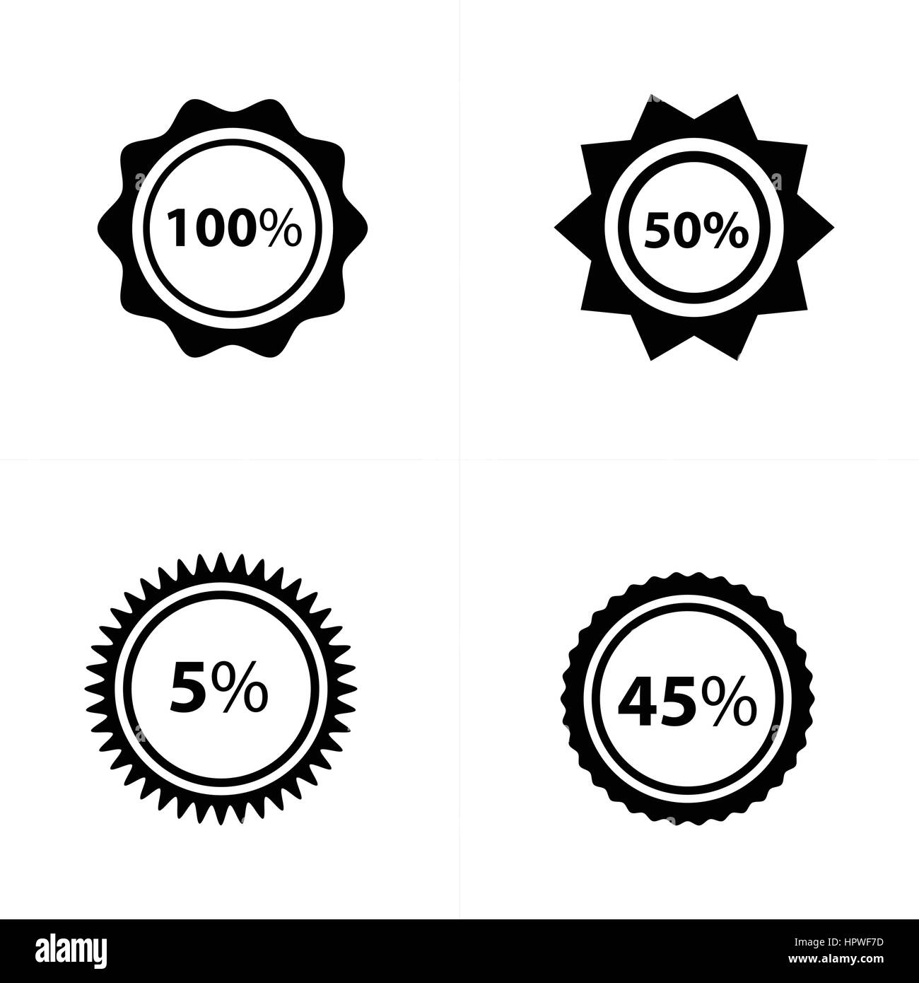 Price tags, label set 4 style Stock Vector Image & Art - Alamy