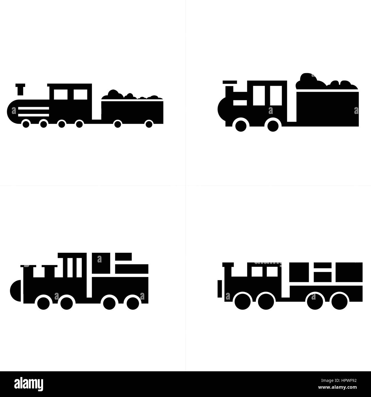 Train Logistics and Transport Icons Stock Vector Image & Art - Alamy