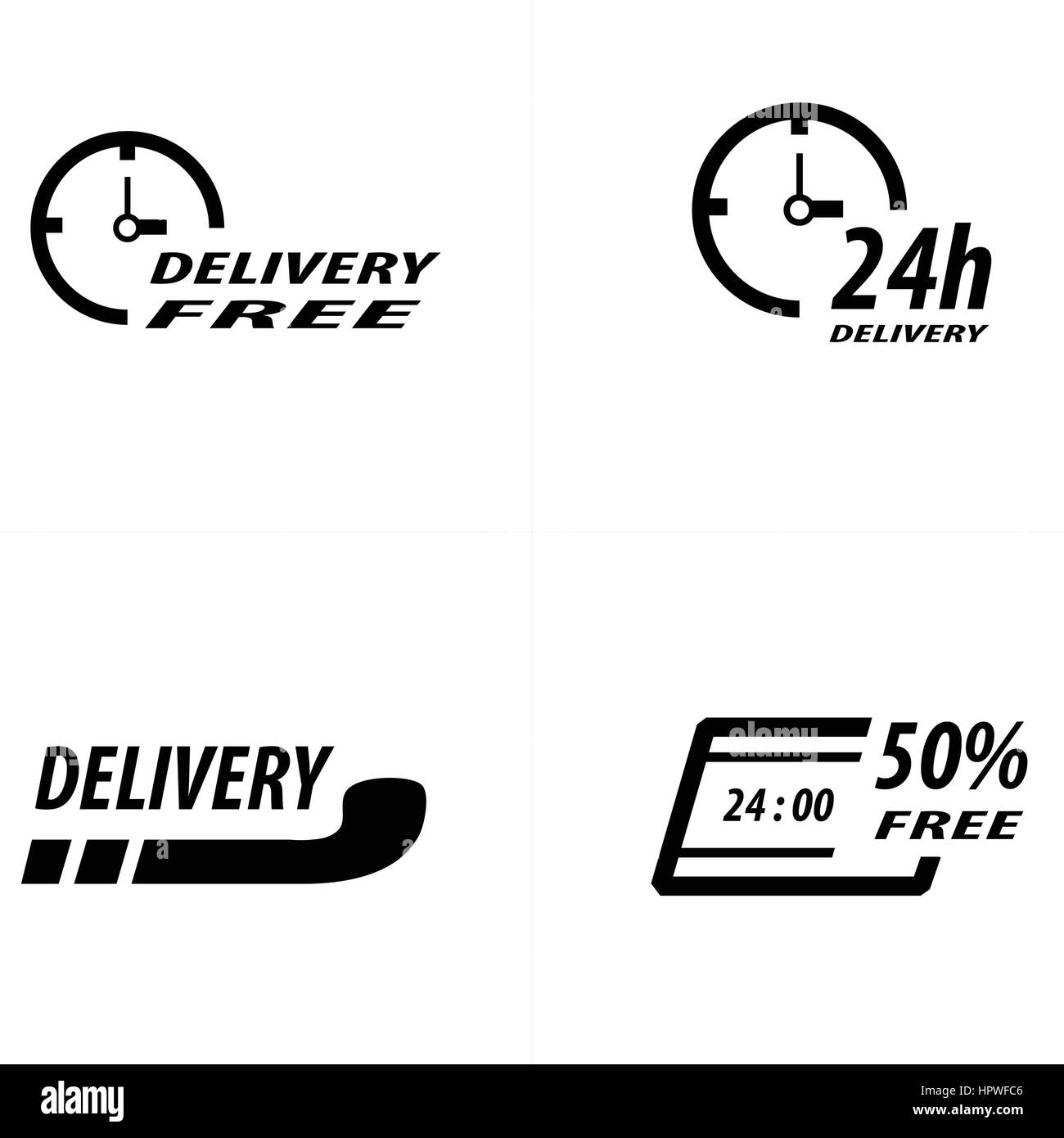 Delivery 24 hour icon design Stock Vector Image & Art - Alamy