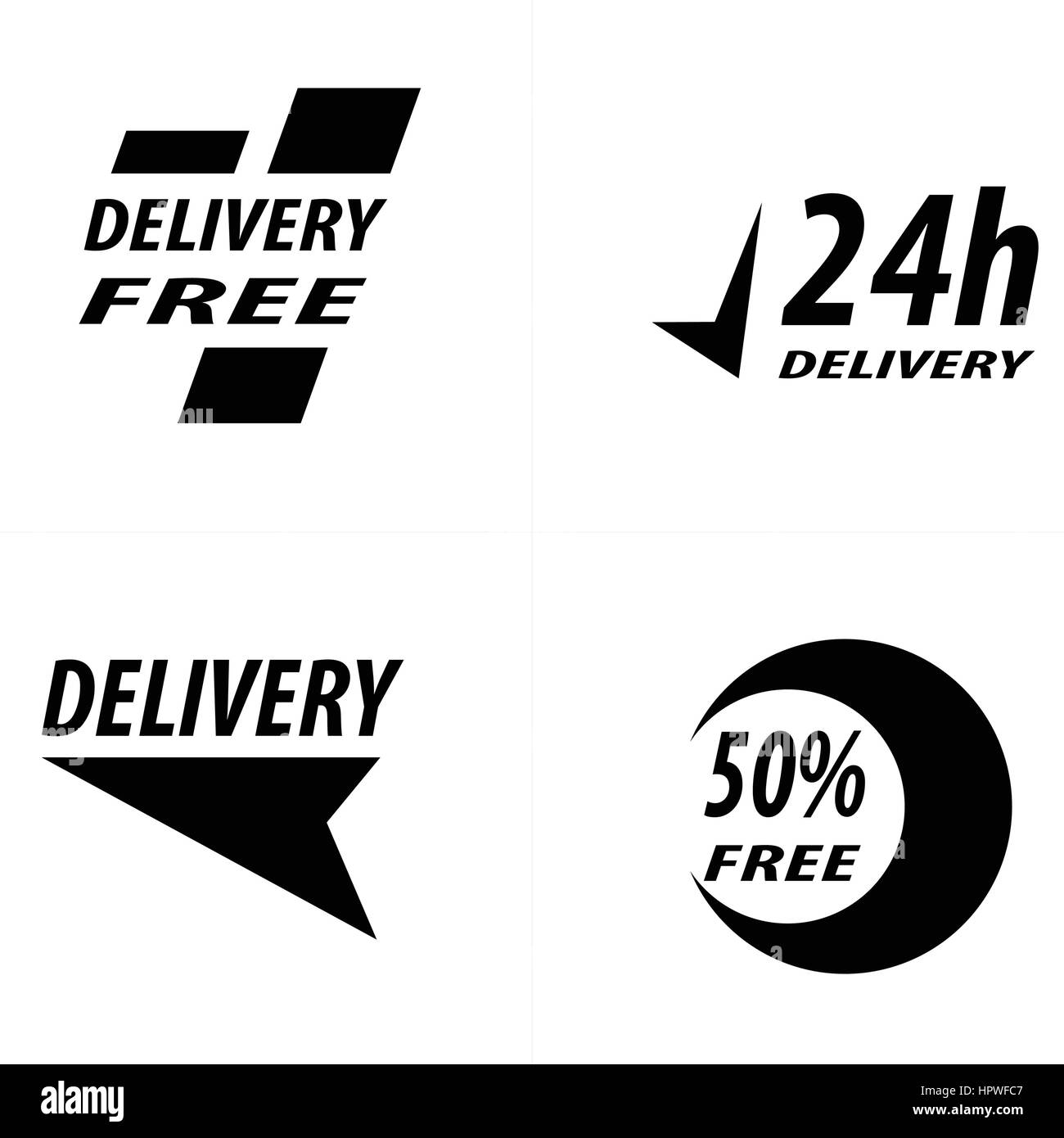 Free delivery icon design Cut Out Stock Images & Pictures - Alamy