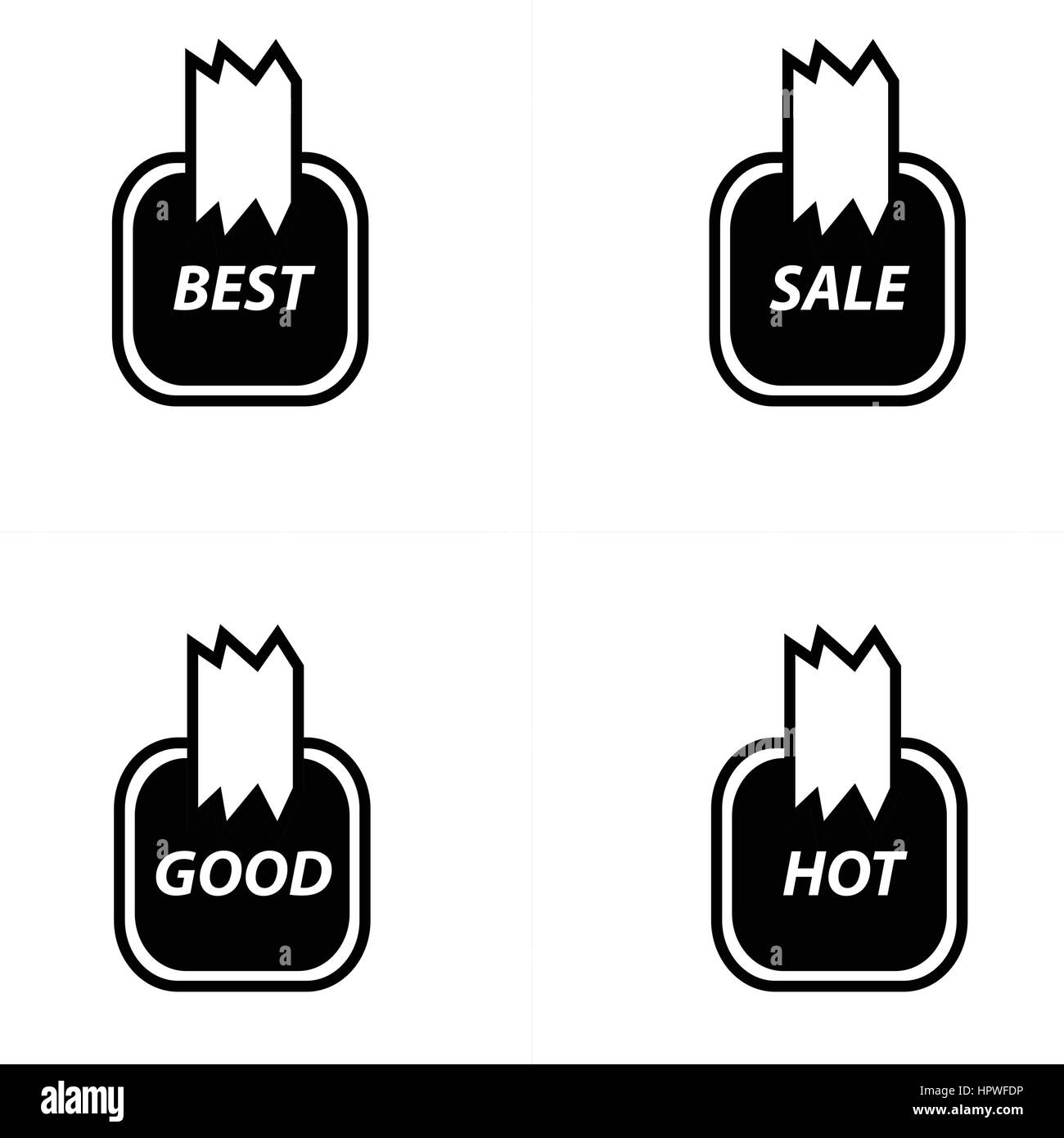 Price Label Sticker Set Stock Vector Image Art Alamy