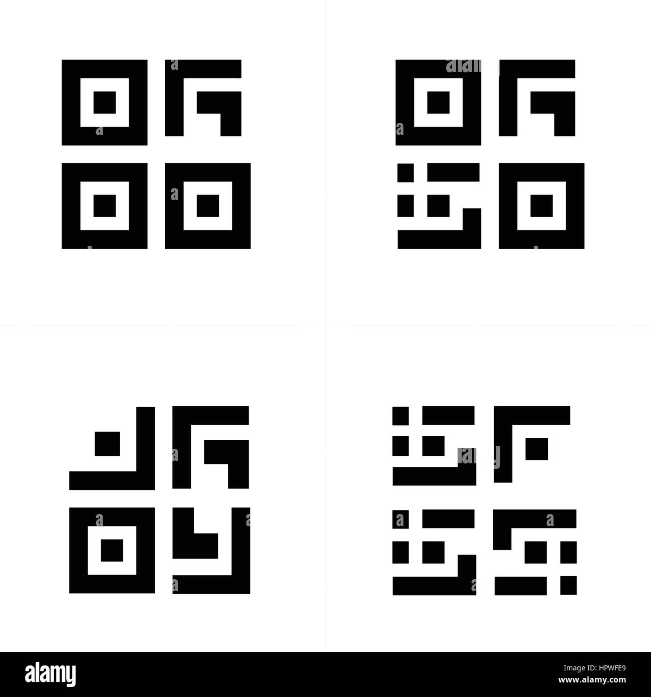 Barcode and QR Code Design Stock Vector Image & Art - Alamy