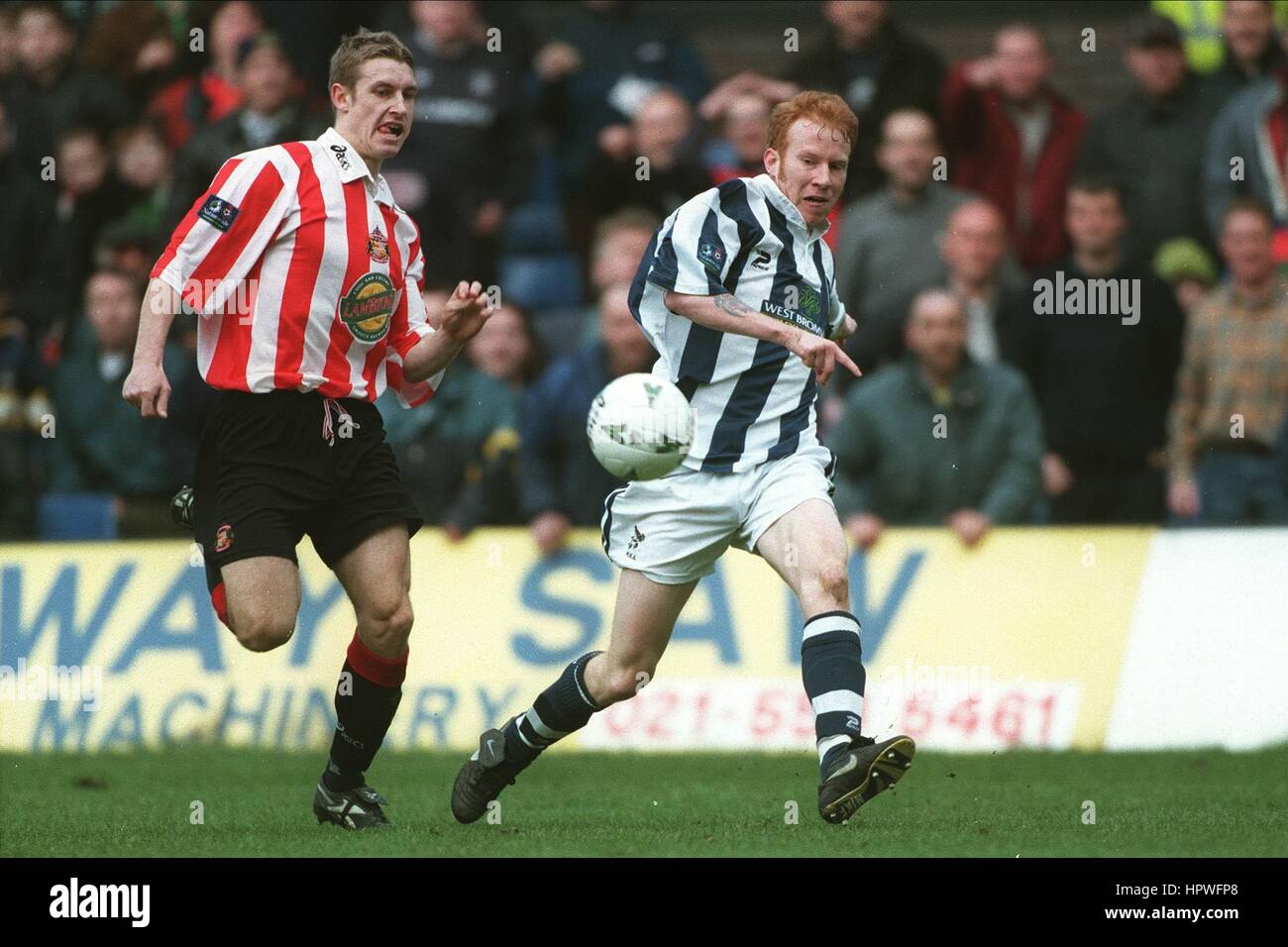 CHRIS MAKIN & LEE HUGHES WEST BROMWICH V SUNDERLAND 13 April 1998 Stock ...