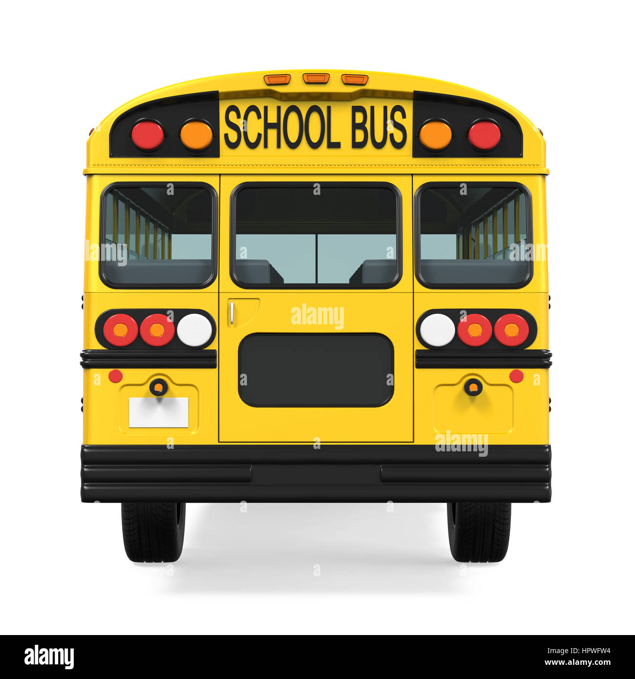 School Bus Isolated Stock Photo - Alamy