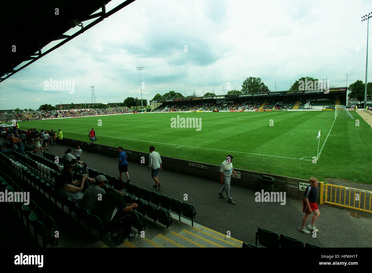 HUISH PARK FOOTBALL GROUND YEOVIL TOWN FC 26 July 1998 Stock Photo - Alamy